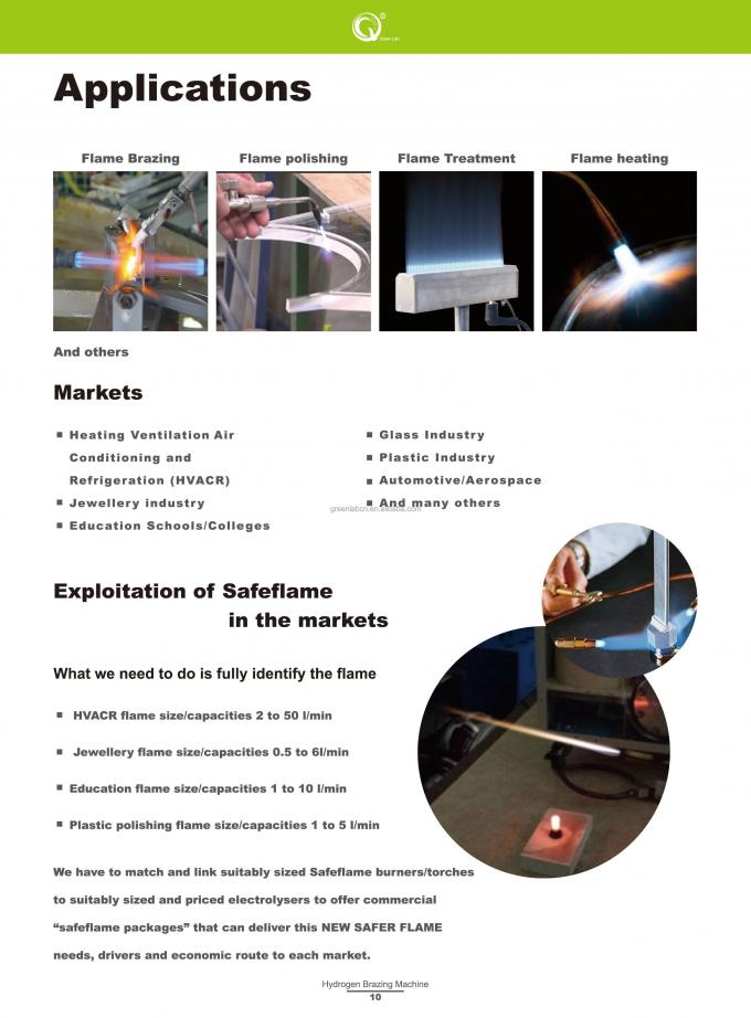 Revolutionary Safeflame 2800 Degree Flame Hydrogen Oxygen PEM Water ...